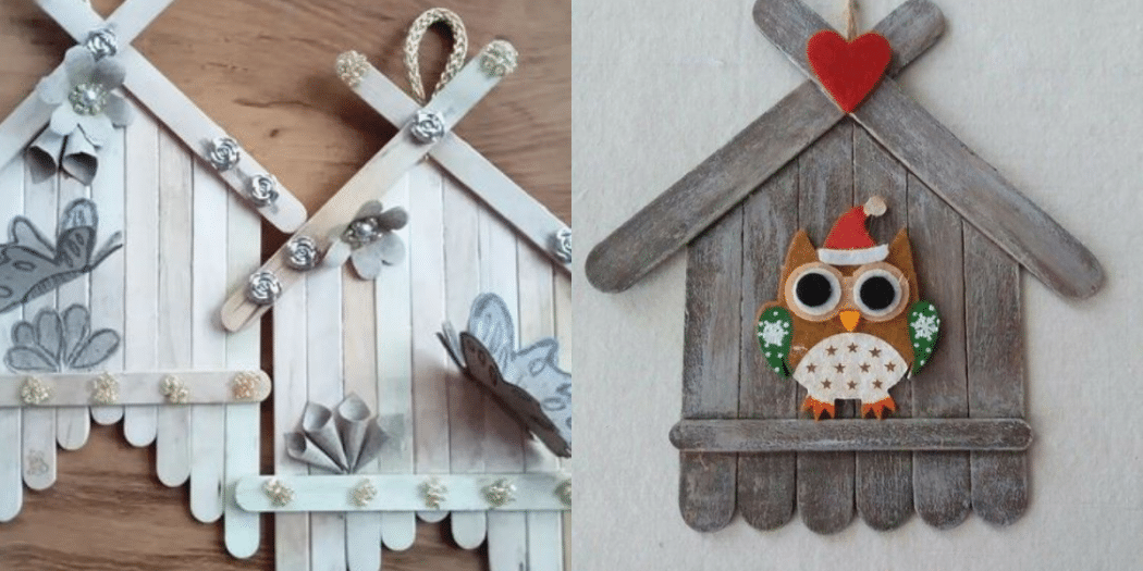 Lindas Casitas Con Palitos De Madera: Ideas Que Vale La...